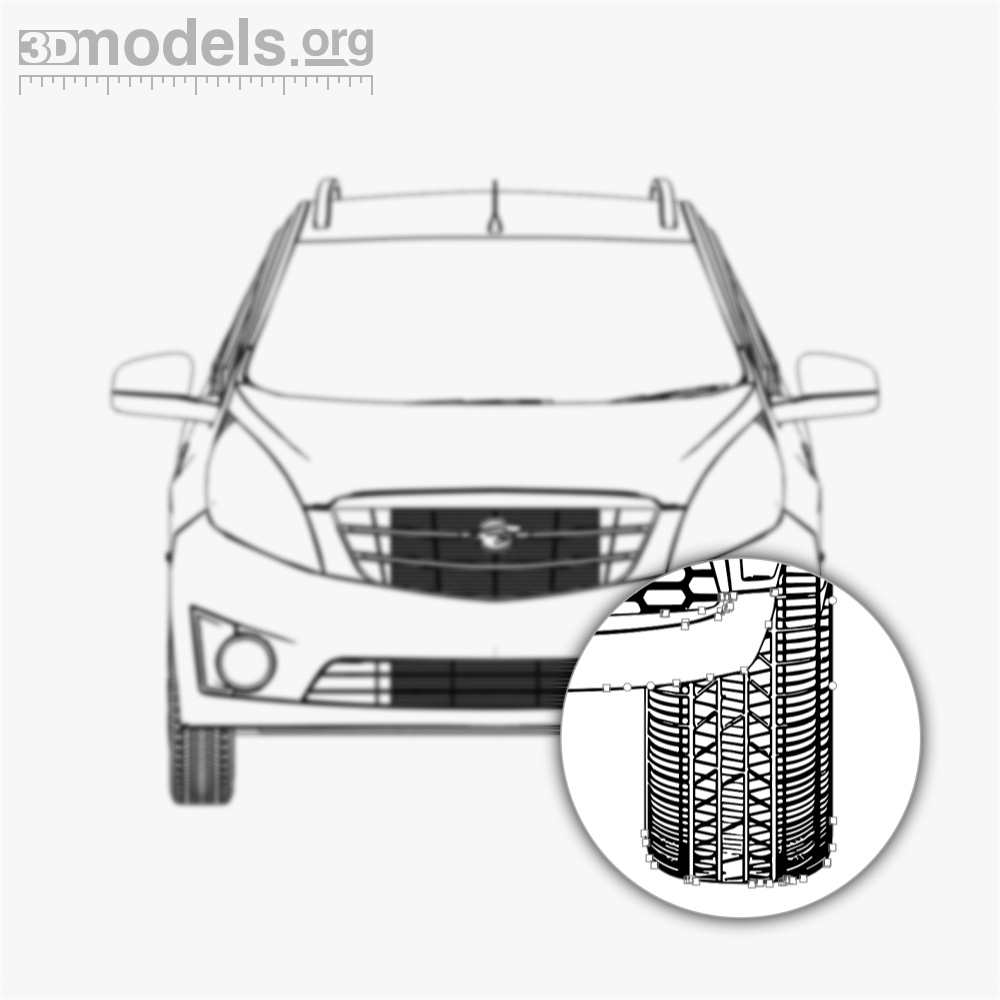 Ravon R2 2019 Vector Blueprint - 3DModels.org