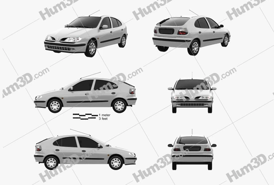 Renault blueprints Download in PNG - 3DModels.org