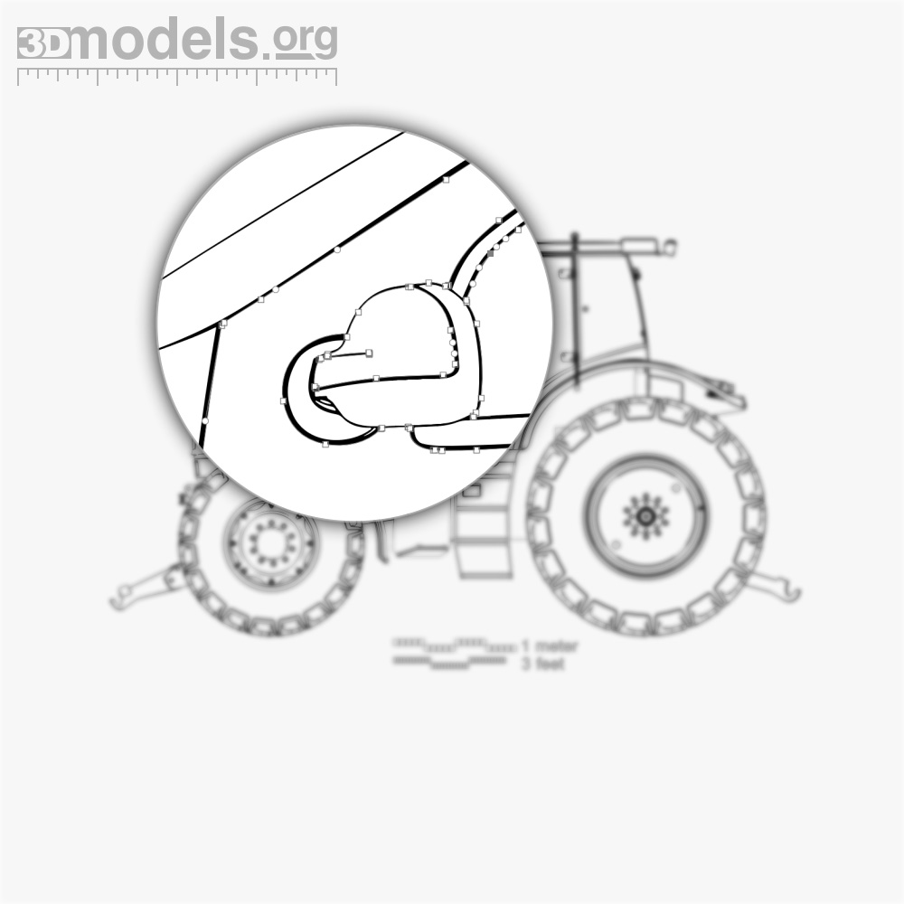Renault Atles 936 RZ 2007 Vector Blueprint - 3DModels.org