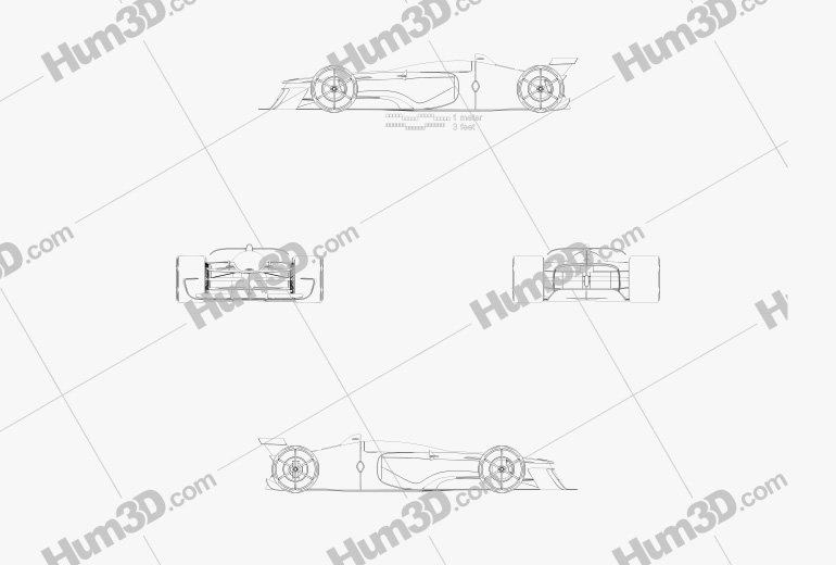 Renault RS Vision 2017 Blueprint - 3DModels.org