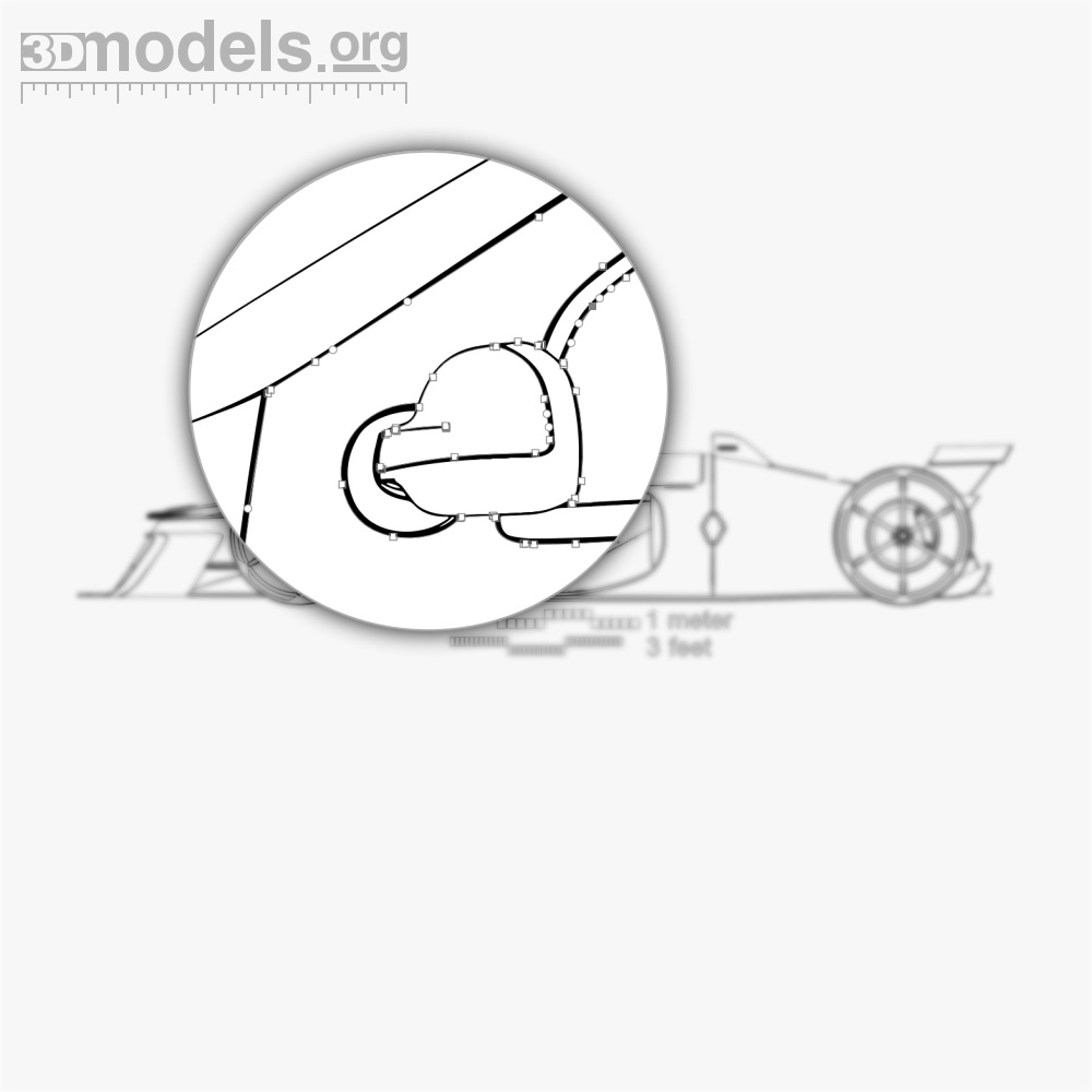 Renault RS Vision 2017 Vector Blueprint - 3DModels.org