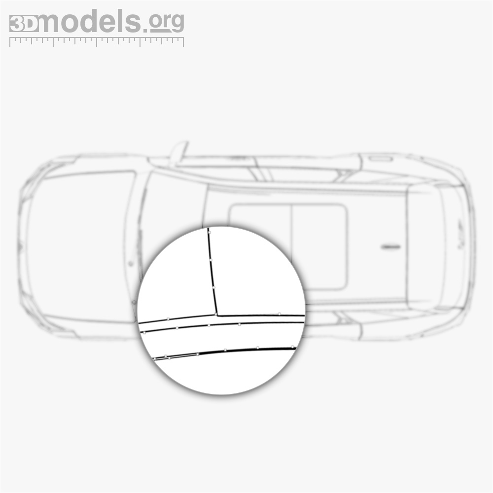 Renault Boreal 2025 Vector Blueprint - 3DModels.org