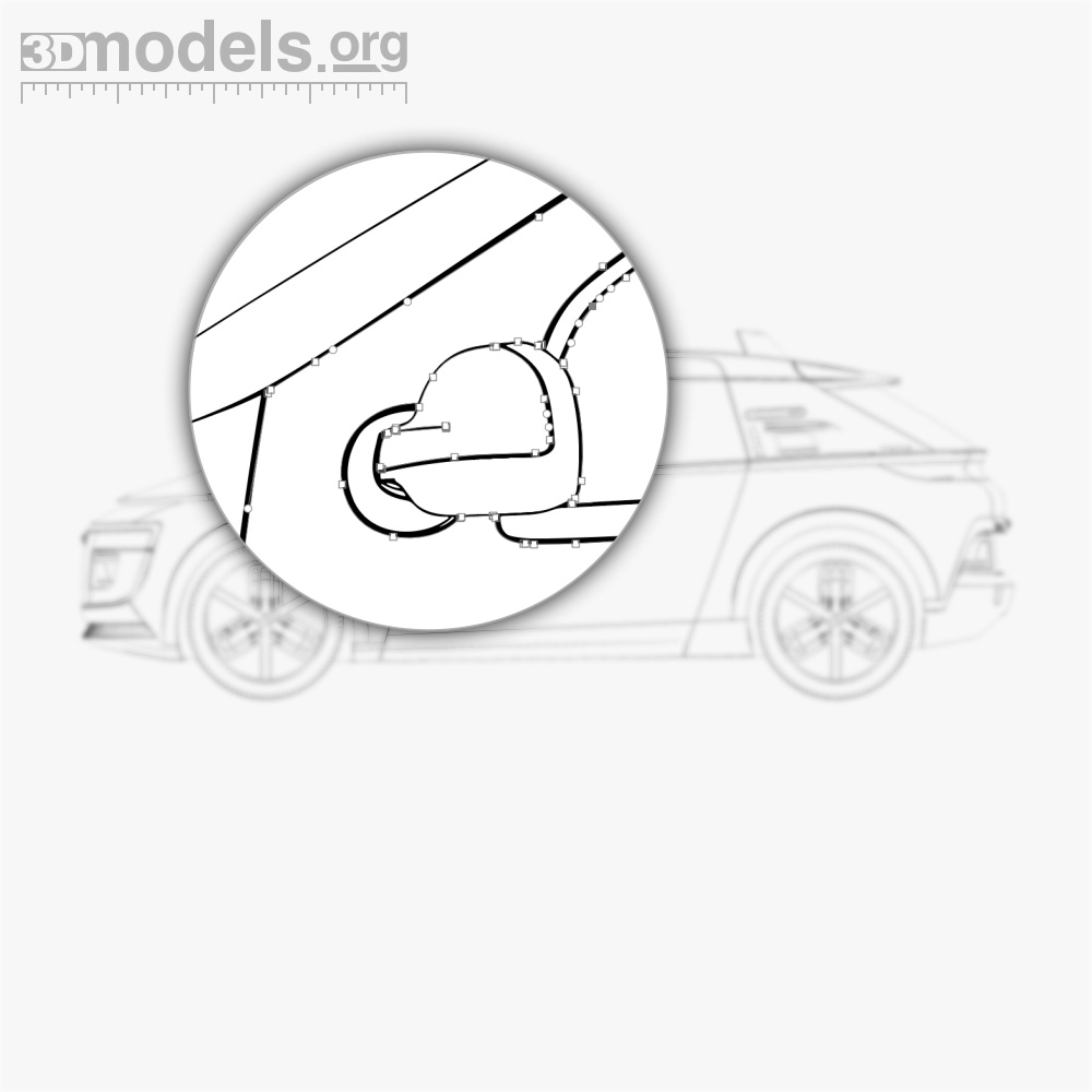 Rimac Verne 2025 Vector Blueprint - 3DModels.org