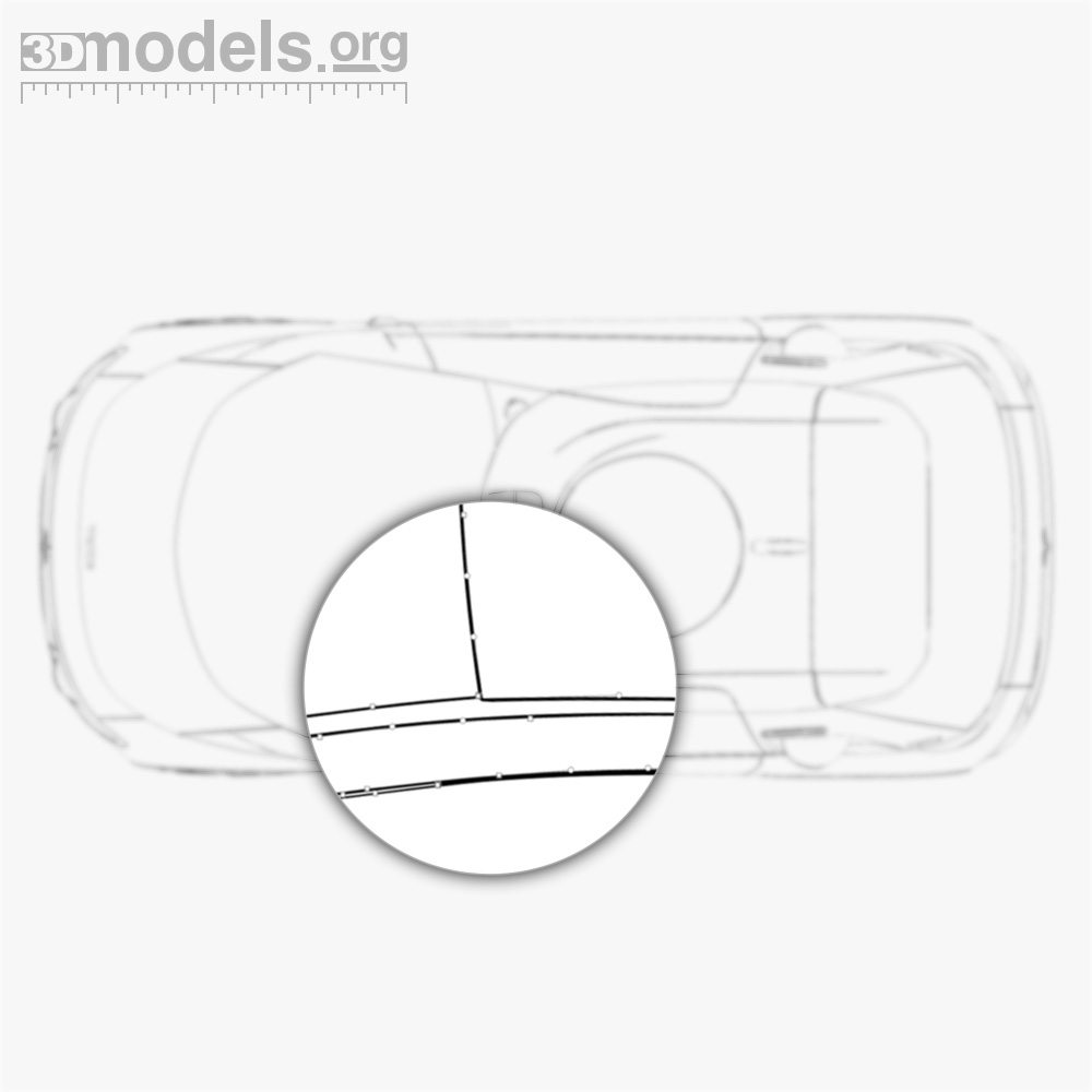 Rimac Verne 2025 Vector Blueprint - 3DModels.org