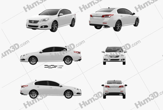 Samsung car blueprints Download in PNG - 3DModels.org