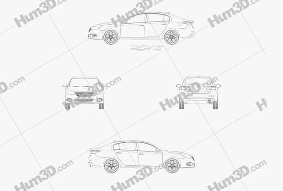 Samsung car blueprints Download in PNG - 3DModels.org