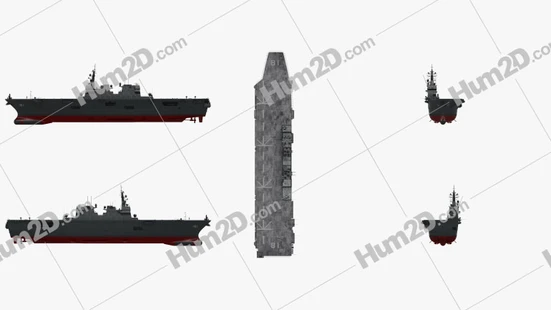 Destroyer blueprints Download in PNG - 3DModels.org