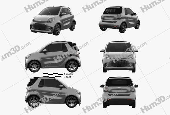 Smart car blueprints Download in PNG - 3DModels.org