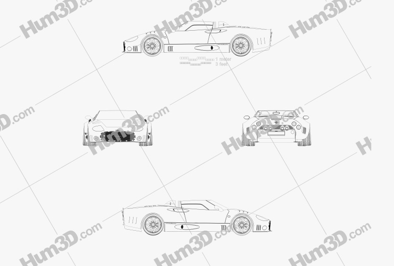 Spyker C12 La Turbie 2006 Plano - 3DModels.org
