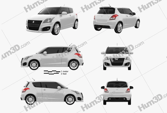 Suzuki blueprints Download in PNG - 3DModels.org