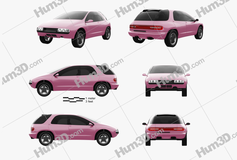 Suzuki Quad Raider Constellation 1991 Blueprint Template - 3DModels.org