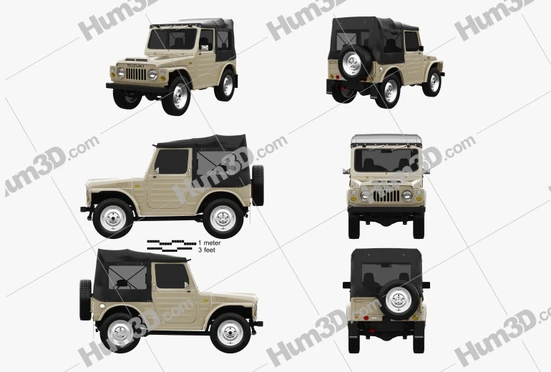 Suzuki Jimny blueprints Als PNG herunterladen - 3DModels.org