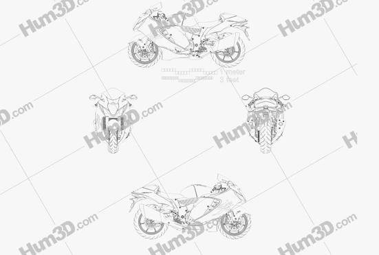 Motorcycle Blueprints – Download Accurate High-Resolution Drawings ...