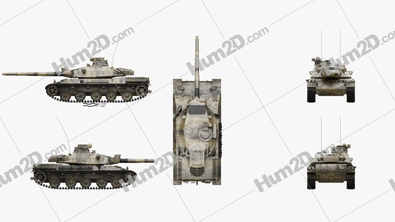 AMX-30 Blueprint Template - 3DModels.org