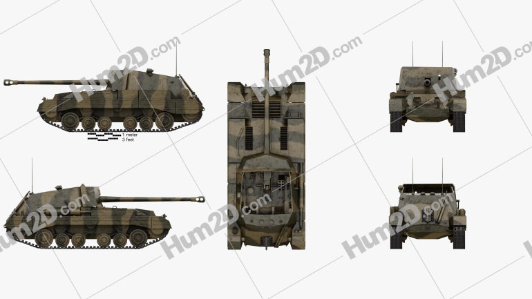 Archer 구축전차 설계도 템플릿 - 3DModels.org