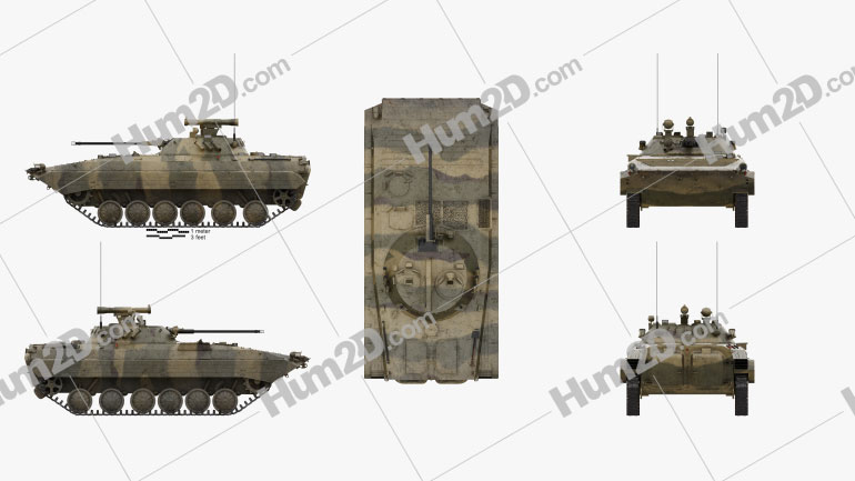 BMP-2 Blueprint Template - 3DModels.org