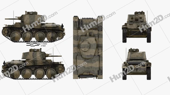 Panzer blueprints Download in PNG - 3DModels.org