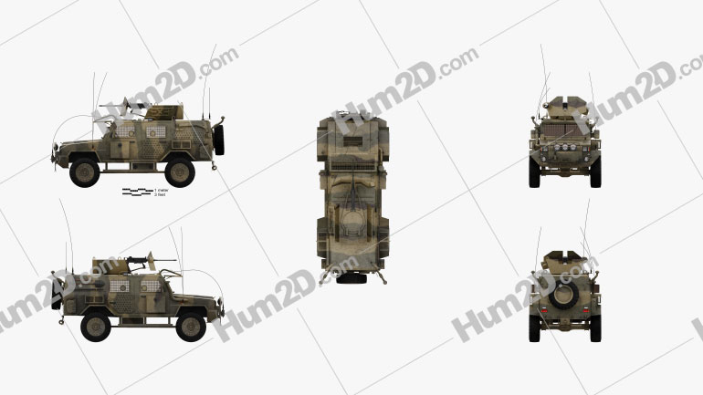 RG-32 Scout Blueprint Template - 3DModels.org