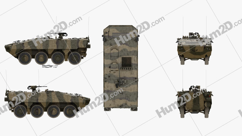 Terrex ICV Blueprint Template - 3DModels.org