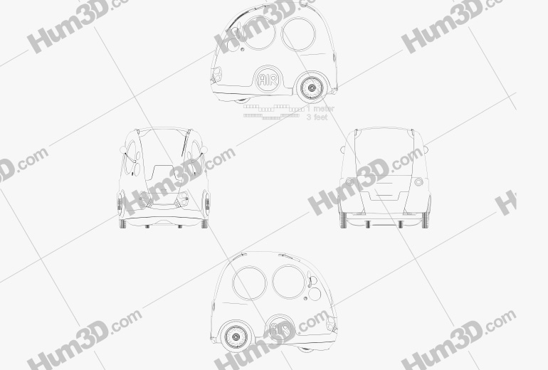 Tata Airpod 2018 Blueprint - 3DModels.org