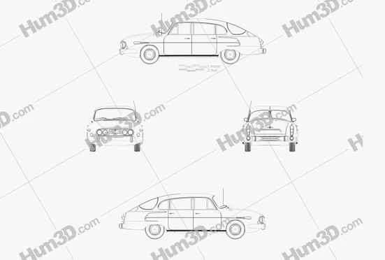 Tatra blueprints Download in PNG - 3DModels.org