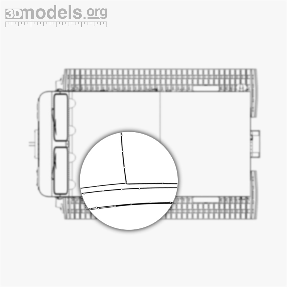 Thiokol Spryte 1200 Snowcat 2011 Vector Blueprint - 3DModels.org