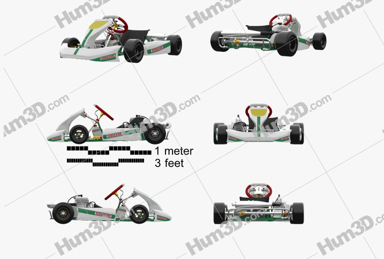 Tony Kart Rocky EXP 2014 Blueprint Template - 3DModels.org