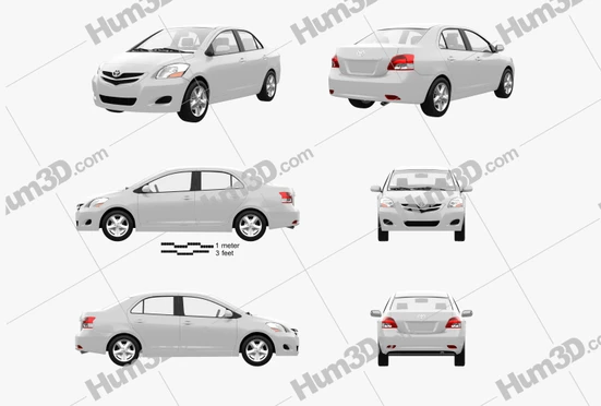 Toyota blueprints Download in PNG - 3DModels.org