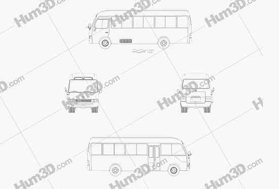 Bus Blueprints – Download Accurate High-Resolution Drawings - 3DModels.org