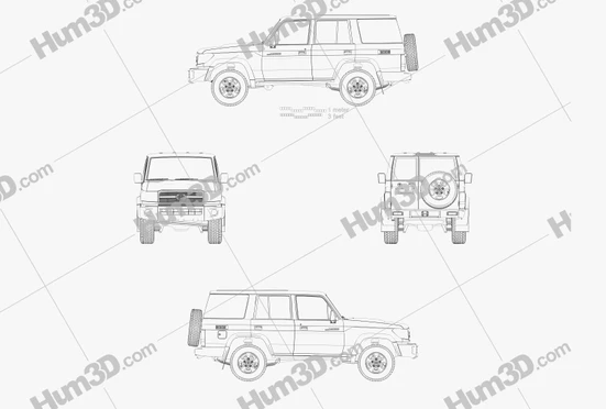 Toyota Land Cruiser blueprints Download in PNG - Page 2 - 3DModels.org