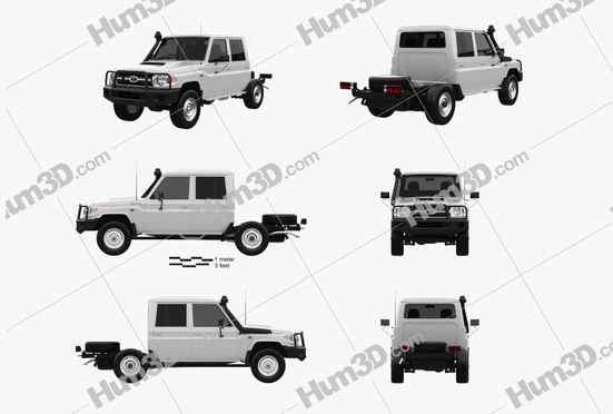 Toyota Land Cruiser blueprints Download in PNG - 3DModels.org