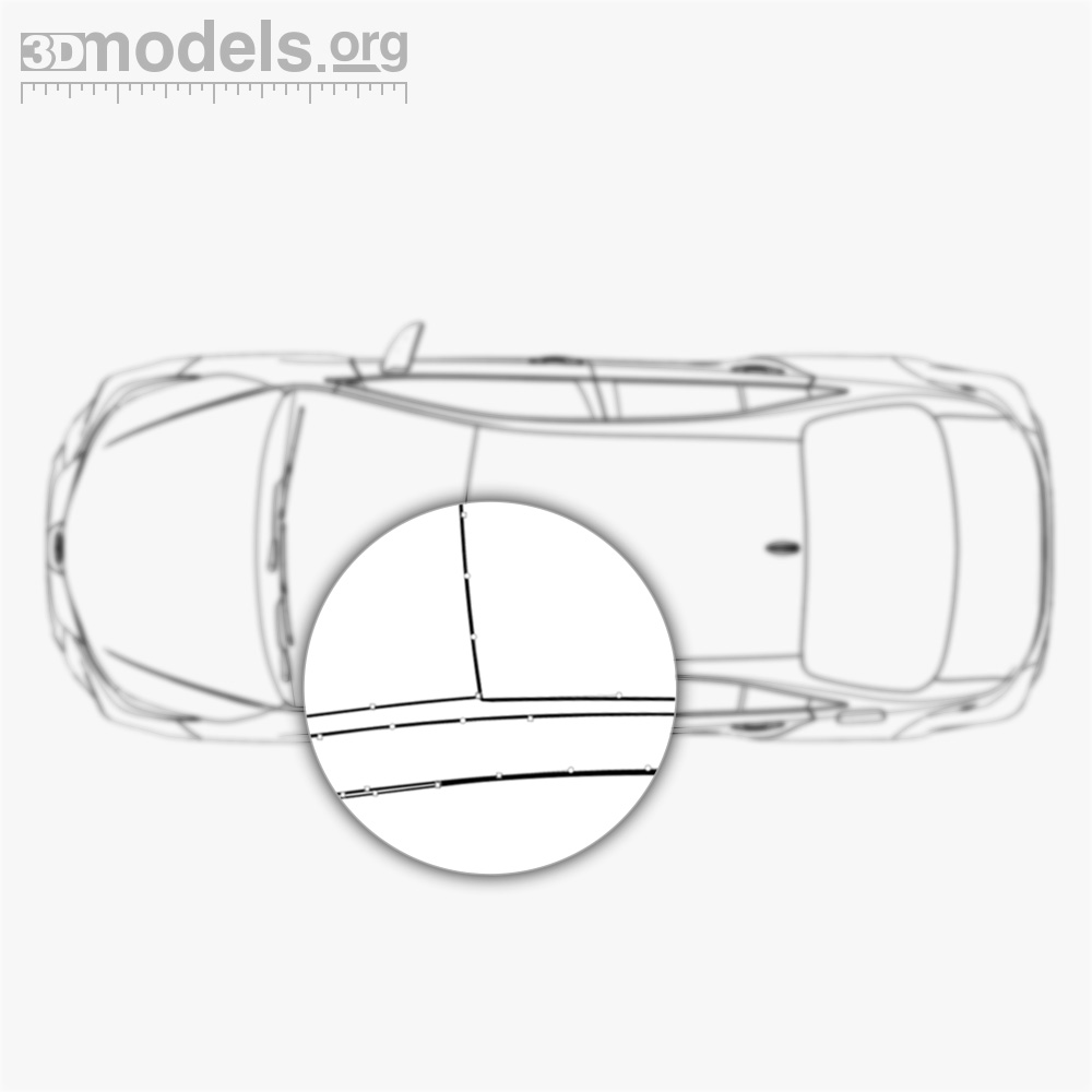 Toyota Corolla Altis 2022 Vector Blueprint - 3DModels.org