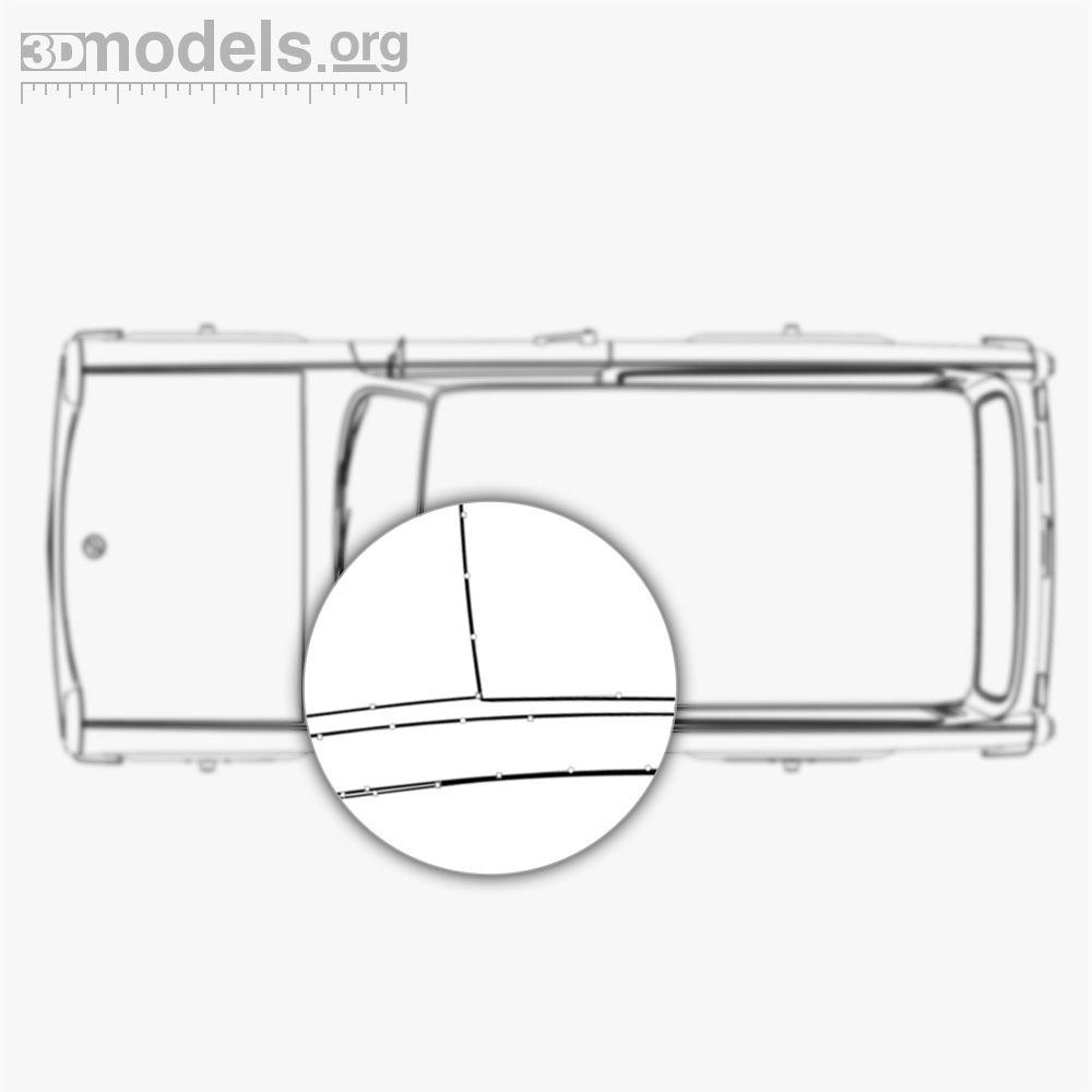 Trabant 601 Kombi 1965 Vector Blueprint - 3DModels.org