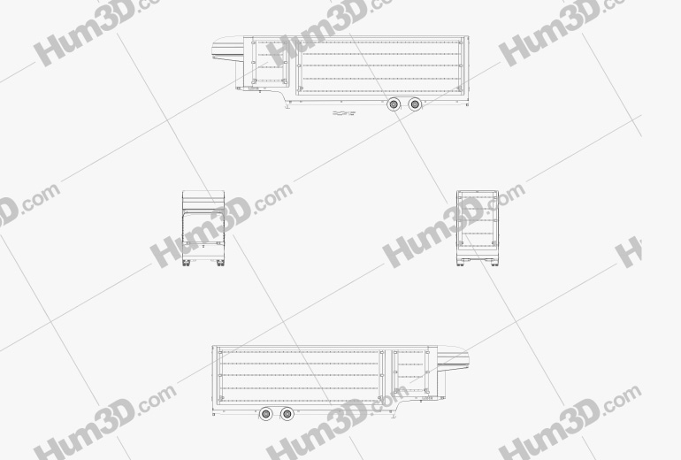 LOHR Confidential Car Transporter Semi Trailer 2015 Blueprint ...