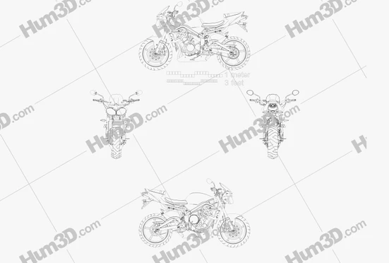 Triumph blueprints Download in PNG - 3DModels.org