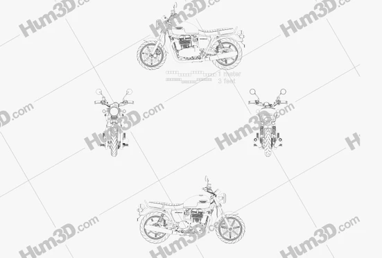Triumph blueprints Download in PNG - 3DModels.org