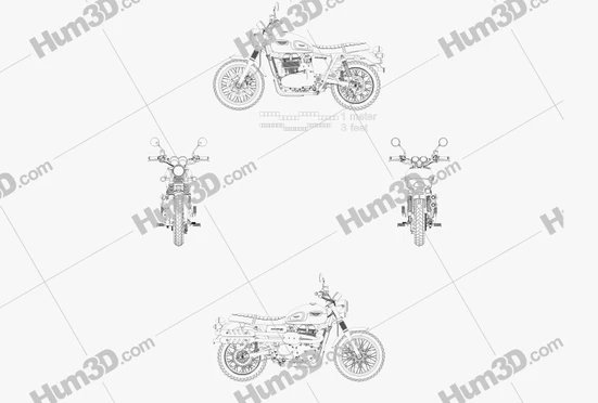Triumph blueprints Download in PNG - 3DModels.org