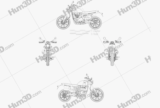 Triumph blueprints Download in PNG - 3DModels.org