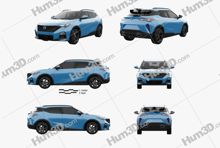 Trumpchi GS3 2023 Blueprint Template - 3DModels.org