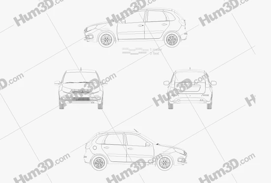 Lada blueprints Download in PNG - 3DModels.org