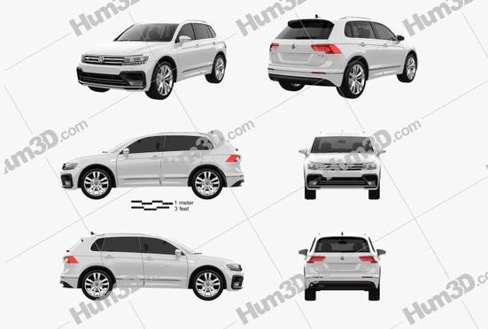 Volkswagen blueprints Download in PNG - 3DModels.org