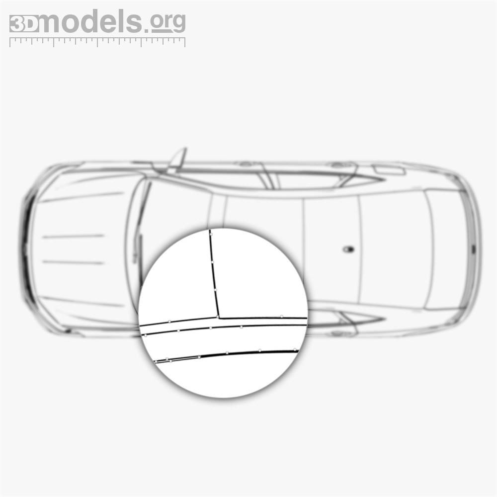 Volkswagen Jetta GLI US-spec 2020 Vector Blueprint - 3DModels.org