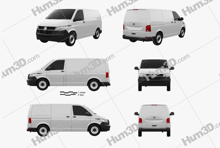 Volkswagen Transporter Panel Van Startline 2022 Blueprint Template ...