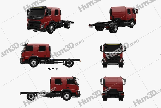 Volvo truck blueprints Download in PNG - 3DModels.org