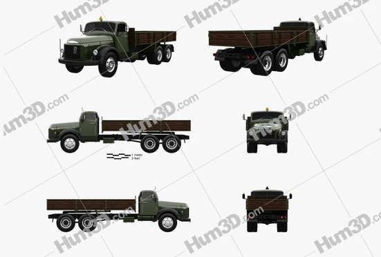 Volvo blueprints Download in PNG - 3DModels.org