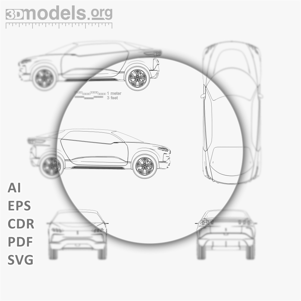 WEY XEV 2018 Vector Blueprint - 3DModels.org