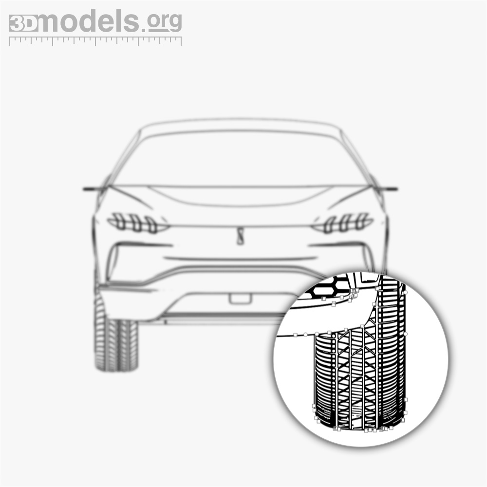 WEY XEV 2018 Vector Blueprint - 3DModels.org