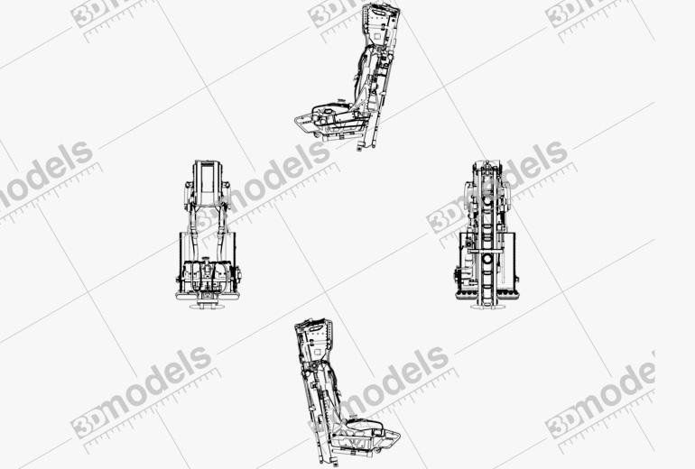 Martin-Baker Mk.10 ejection seat Blueprint - 3DModels.org