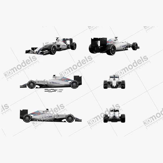 F1 blueprints Download in PNG - 3DModels.org
