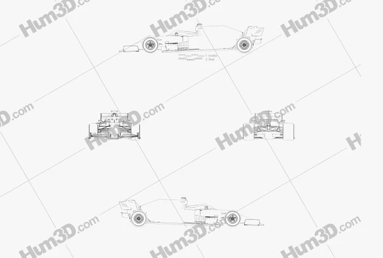 F1 blueprints Download in PNG - 3DModels.org
